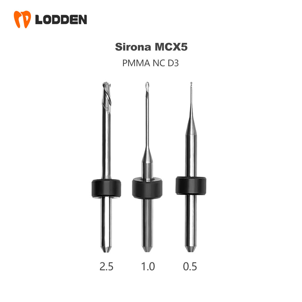 Sirona MCX5 Dental Lab Milling Burs Grinding Zirconia/PMMA/Lithium Disilicate/Metal CAD CAM burs ...