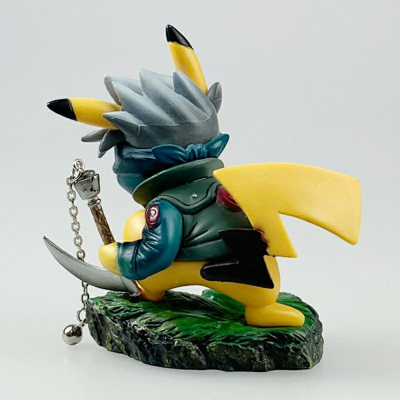 Anime Pikachu COS Naruto Little Flag Wooden Kakashi Pikachu Boxed ...