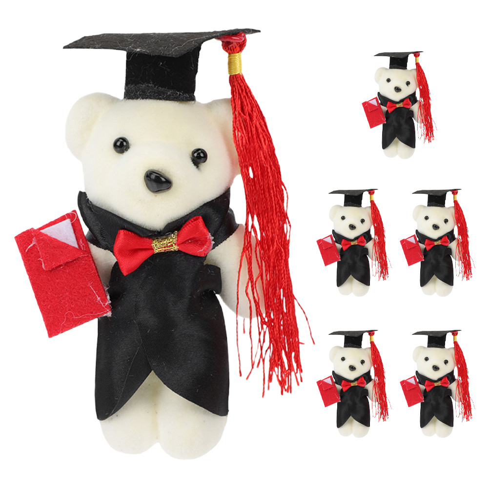 6pcs Mini Graduation Bear Dolls For Class Of 2025 Soft And Cuddly Plush ...
