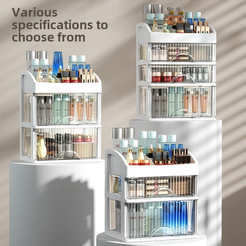 Desktop Storage Cabinet, Cosmetics Anti-dust Organizing Box, Medicine ...