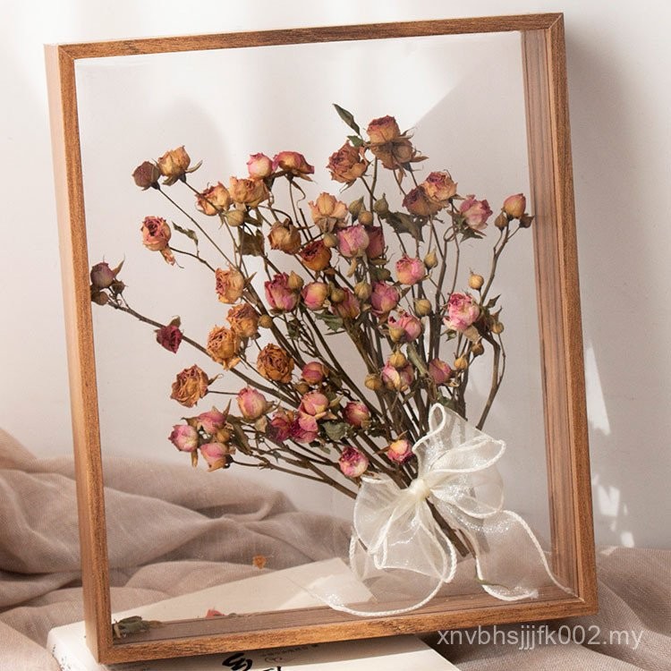 Bunga Kering Tiga Dimensi Bingkai Gambar Diy Buatan Tangan Bunga Abadi