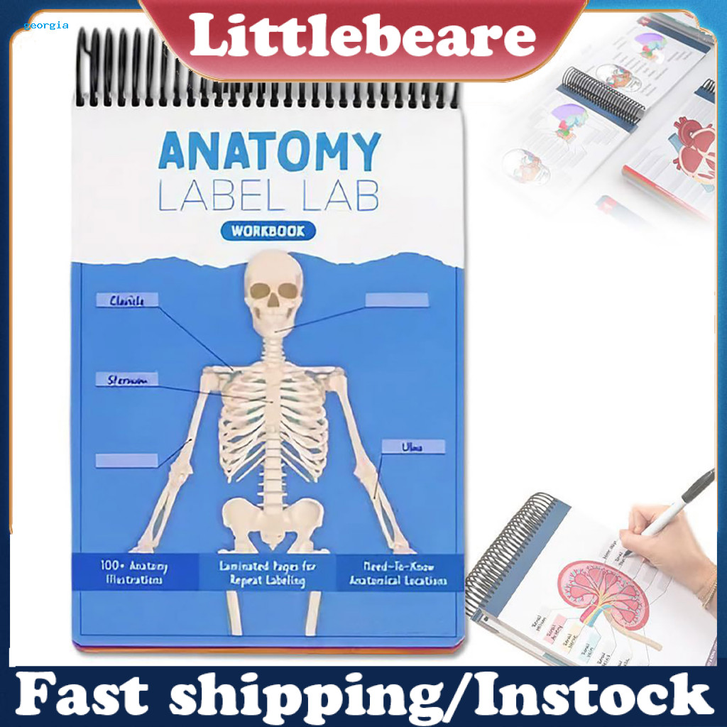 [Georgia] Anatomy Practice for Students Tags Lab Workbook Medical ...