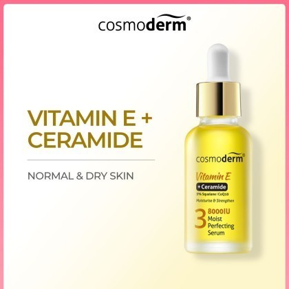 Cosmoderm Vitamin E + Ceramide 8000 I.U. Moist Perfecting Serum (30ml ...