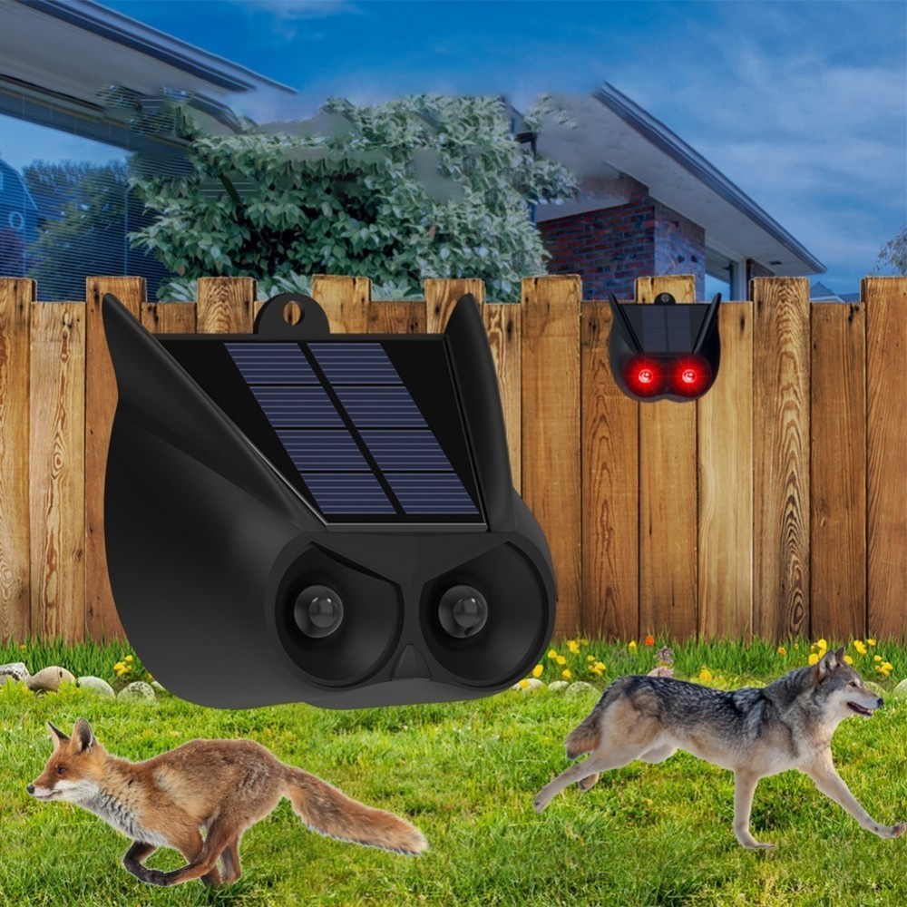 Solar Energy Powered Motion Detector with Loud Siren and Flashing Light ...