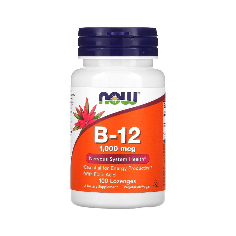 ready stock🍀Now Foods , Vitamin B-12, 1000 mcg, 100 Lozenges | Vitamin ...