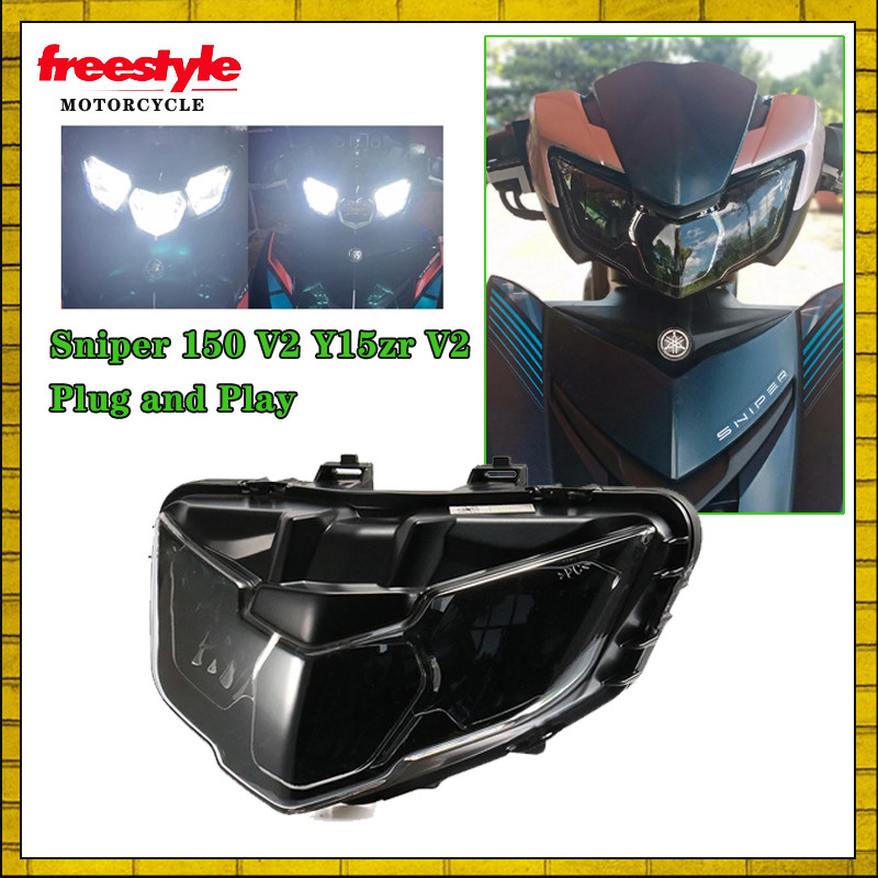ZHIPAT LED Headlight Head Lamp For Sniper 150 V2 Y15zr V2 Lc135 V8 ...