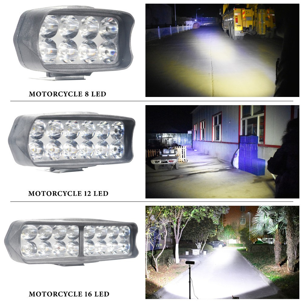 12W/18W/24W LED Motorcycle Headlights Fog Spotlight Headlights ...