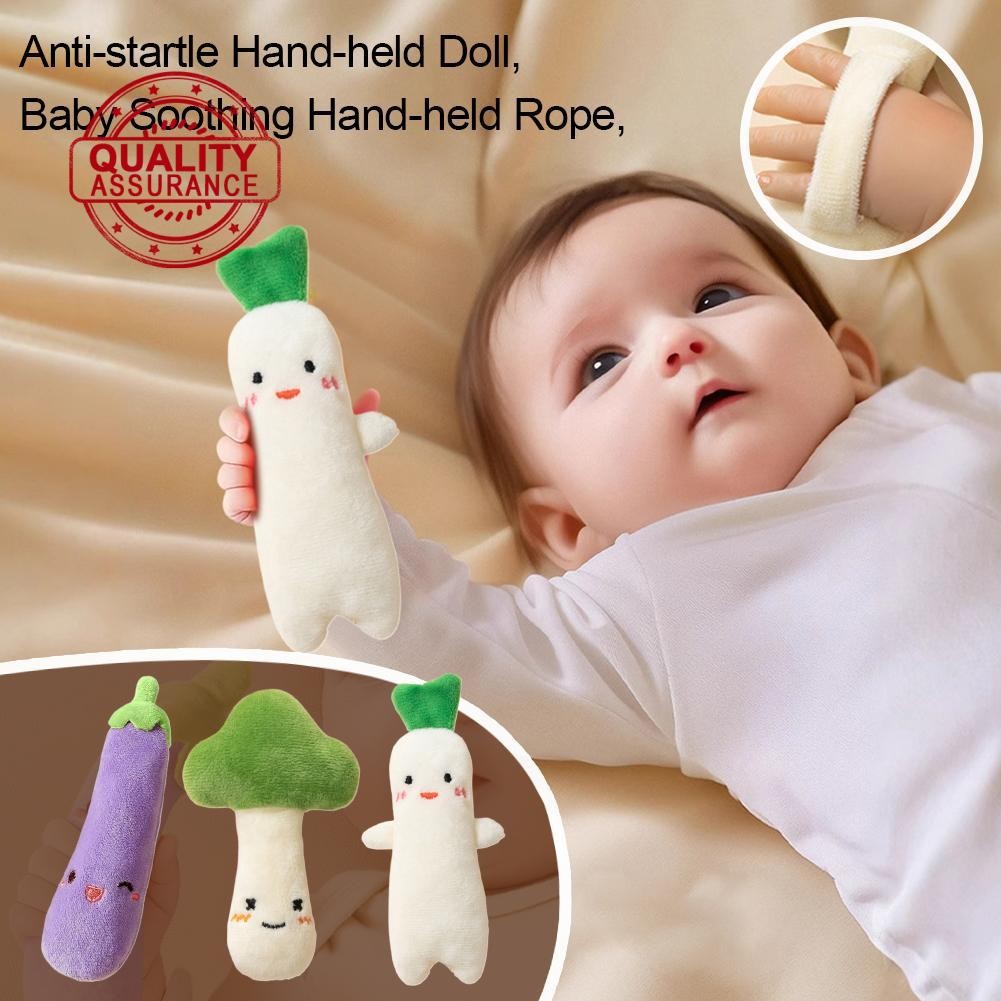 Baby Anti Startle Jump Hand Loop Doll Can Chew Newborn Baby Hand-held ...