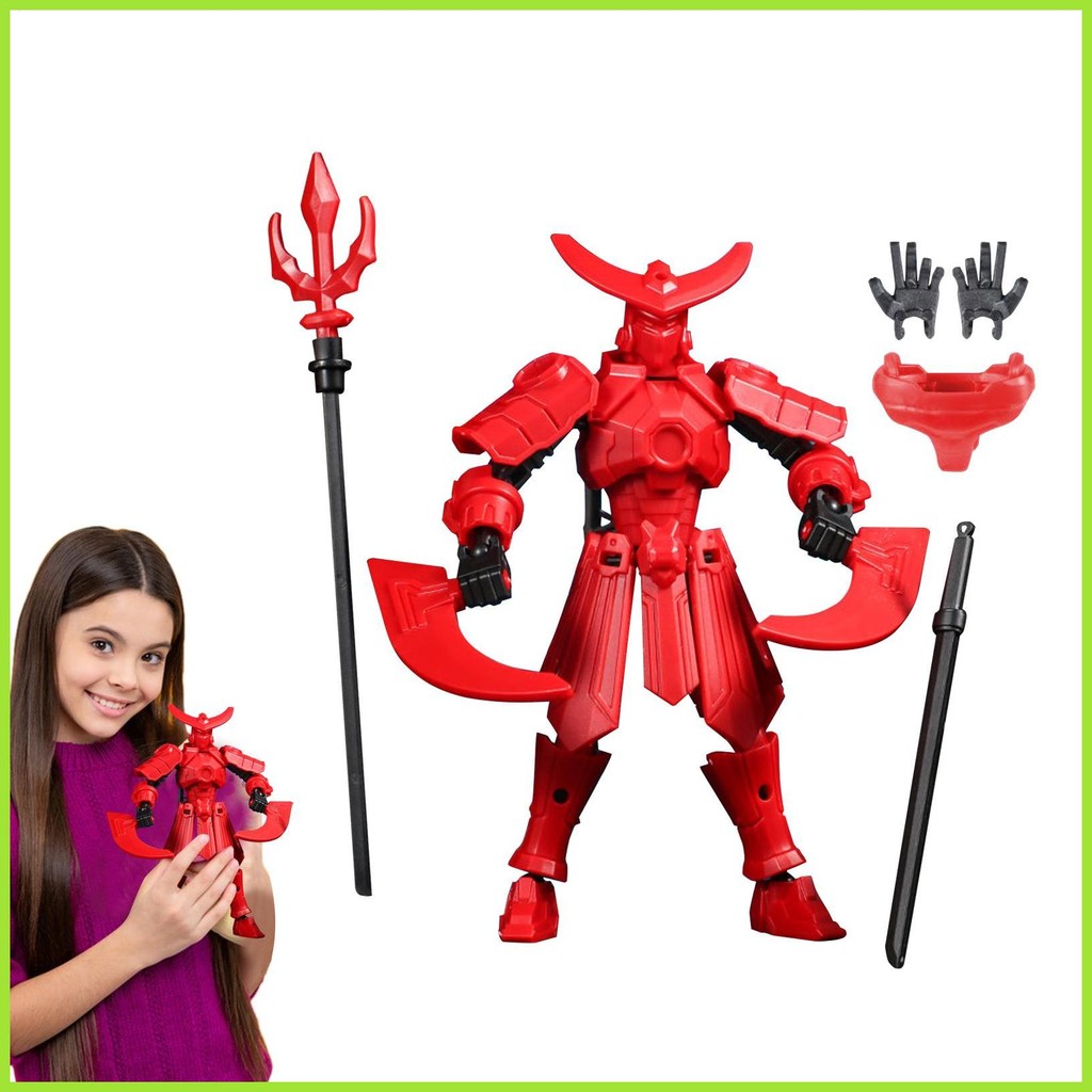3D Printed Figure Toy Body Movable Toy Action Figure Set Multi-Jointed ...