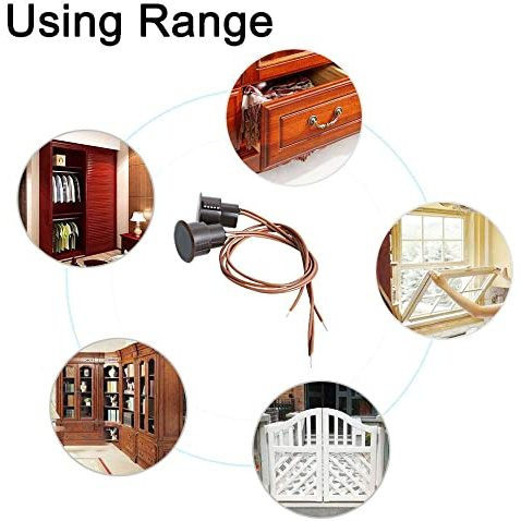 Magnetic reed switch GC-36 Wired Burglar alarm Strong magnetic door ...
