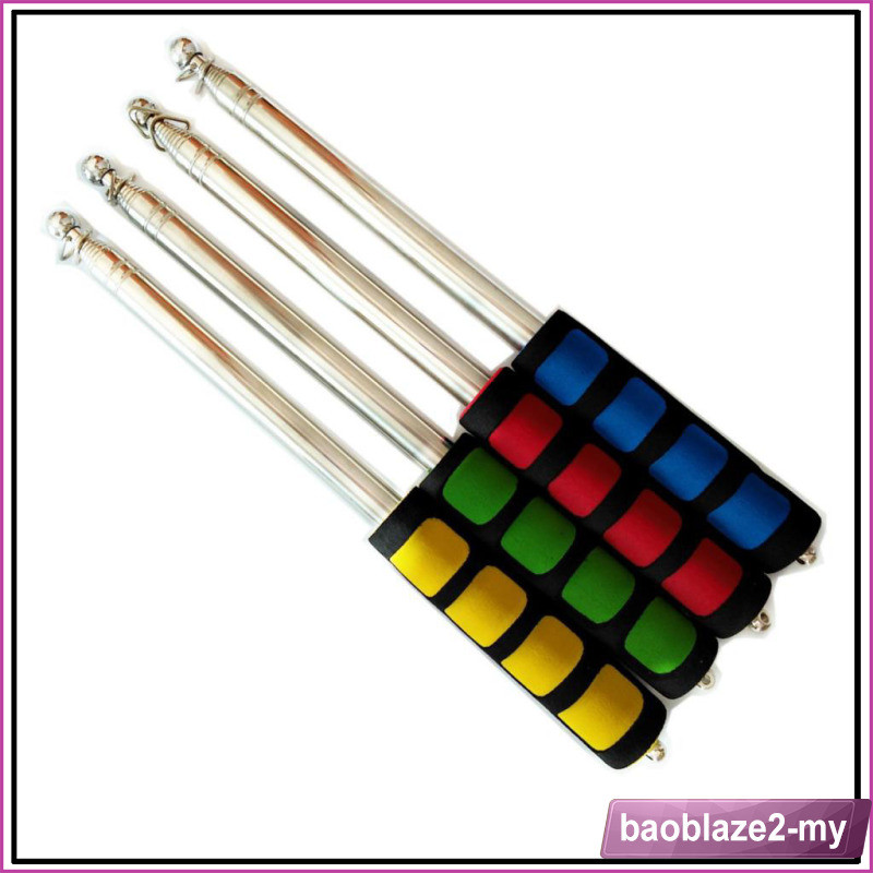 [baoblaze2] 1.2m-3m Guide Flag Pole Stainless Steel Teaching Pointer ...