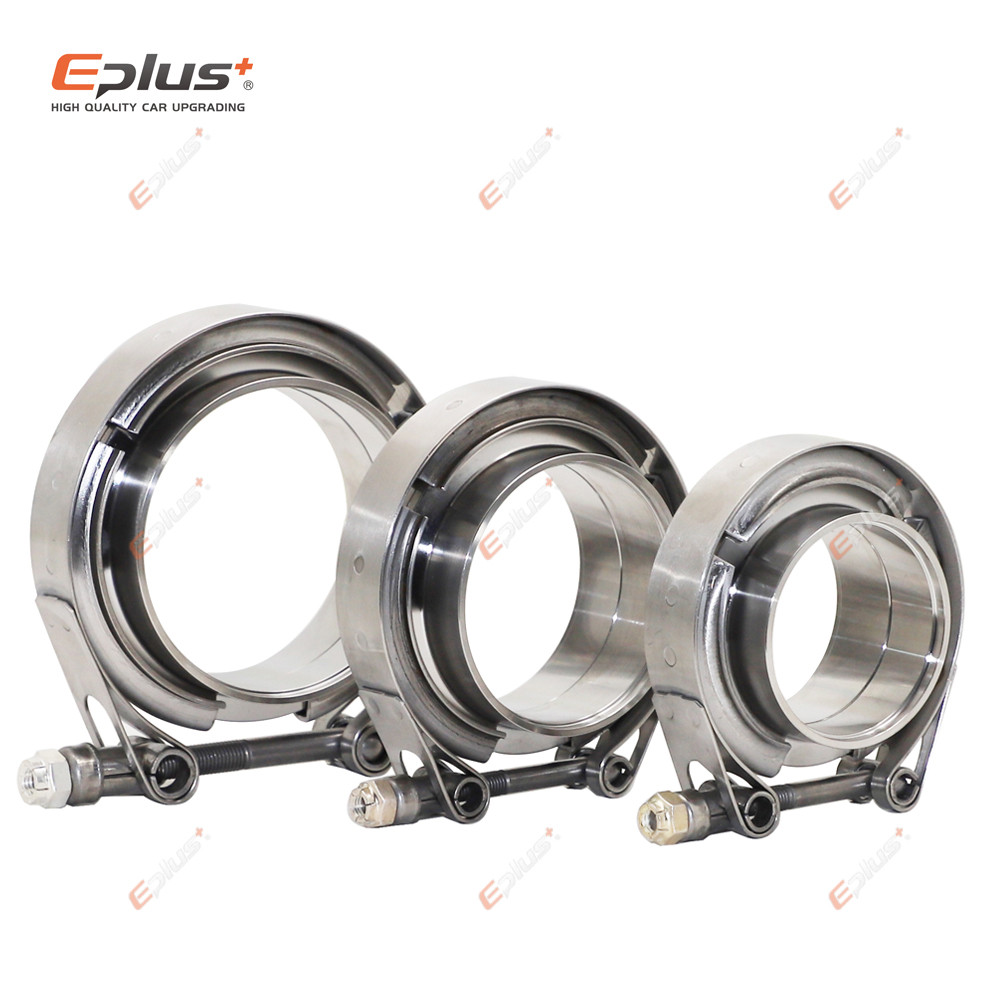 Eplus Car 304 Stainless Steel V Band Clamp Turbo Exhaust Pipe Vband ...