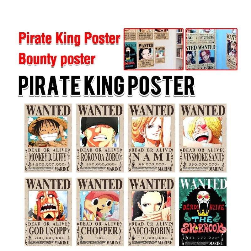 One Piece Wanted Order Pirate regiment Supernova Wanted Order Big ...