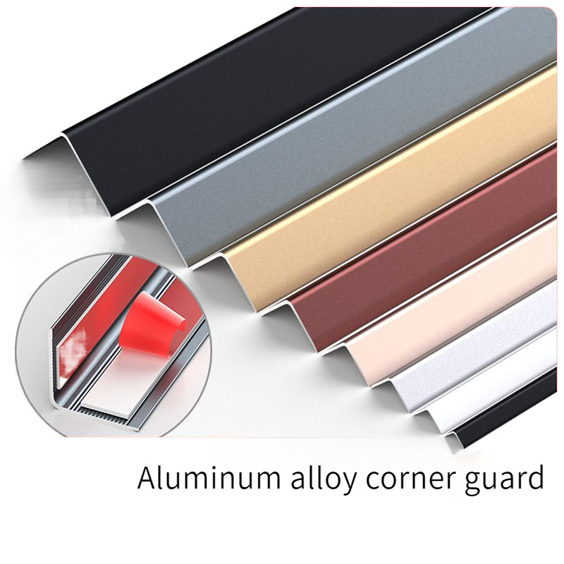 1M Self-adhesive aluminum alloy corner protection tile positive corner ...