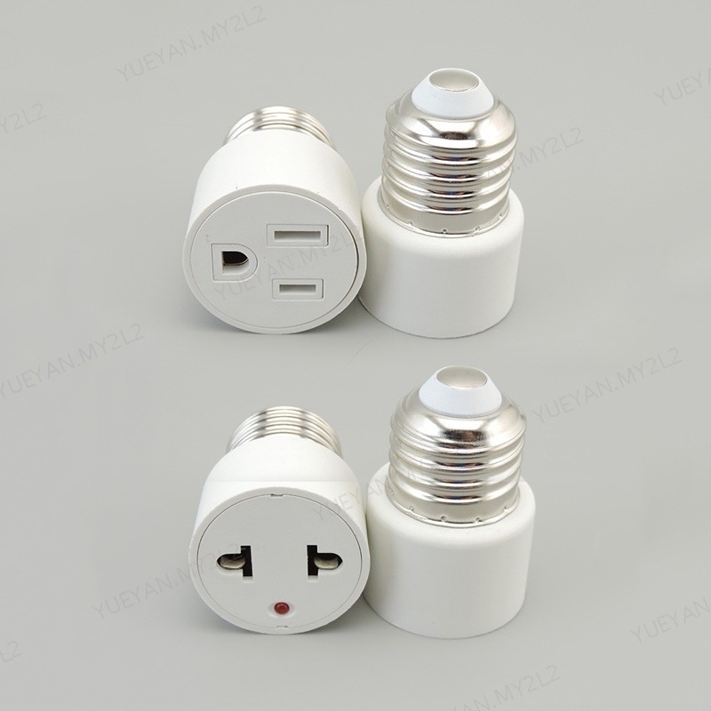 E26 E27 Base To Regular Bulb To US/EU Plug Light Fixture Bulb Base Lamp ...