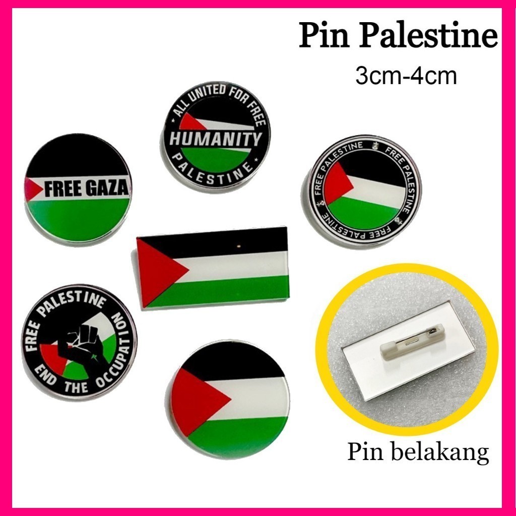 Pin Badge Bendera Palestine Flag Pin Brooch Free Gaza Pin Palestine ...
