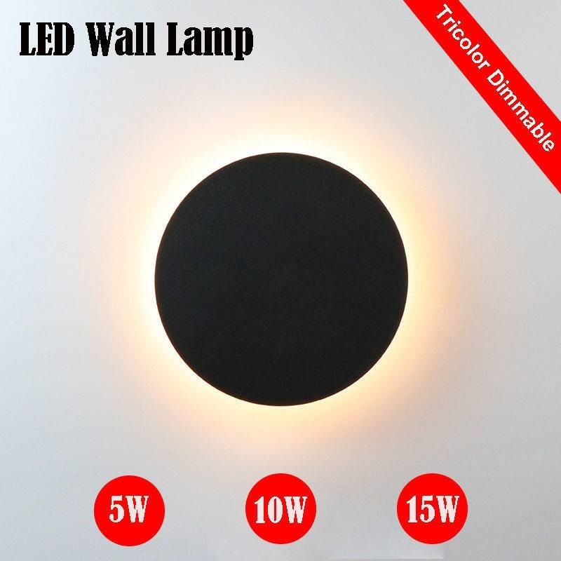 LED Outdoor Wall Lights 5W 10W 15W Tricolor Dimmable Modern and Simple ...