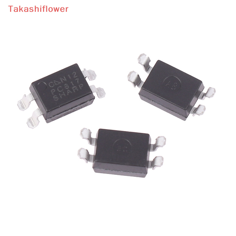 (Takashiflower) 50Pcs PC817C 100mV Compatible Optocoupler SOP4 Opto Coupler Optical Isolation IC ...