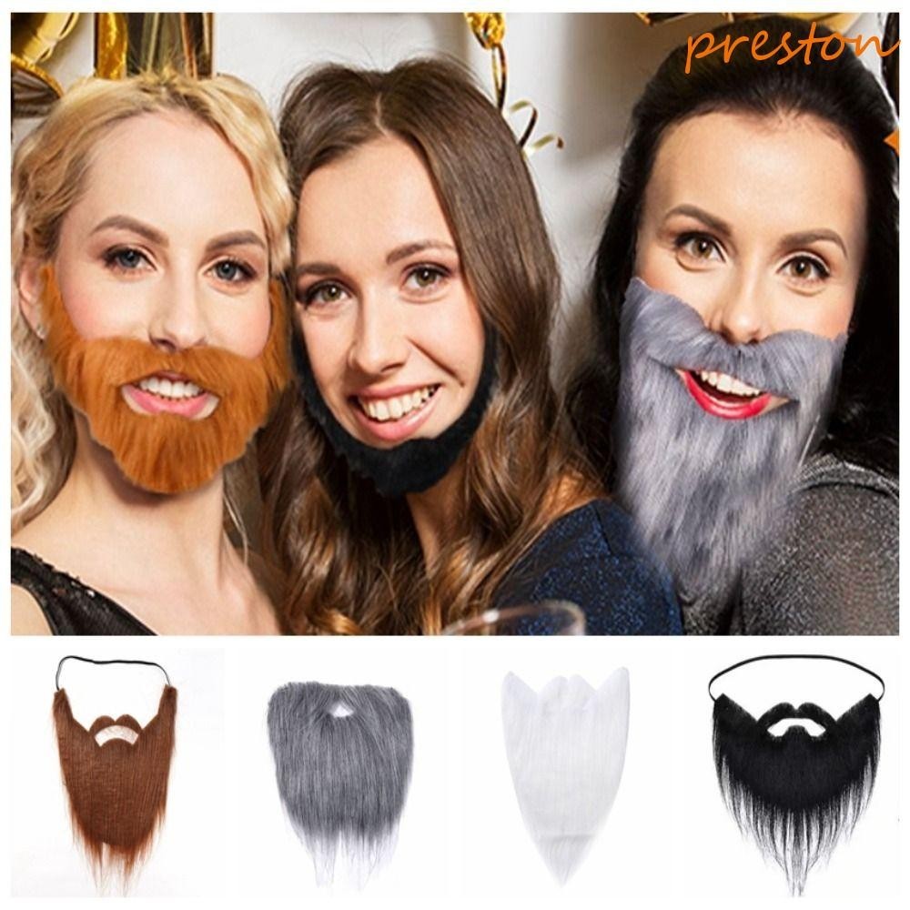 PRESTON Realistic Fake Beard, Halloween Realistic Halloween Fake ...