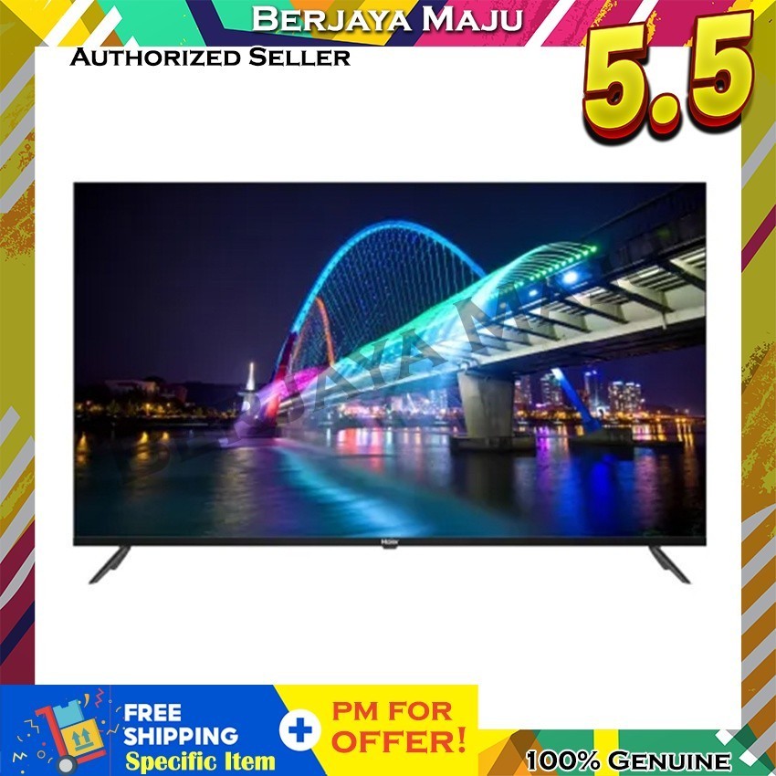Haier 65" 4K UHD HDR Android LED TV H65K800UG | Shopee Malaysia