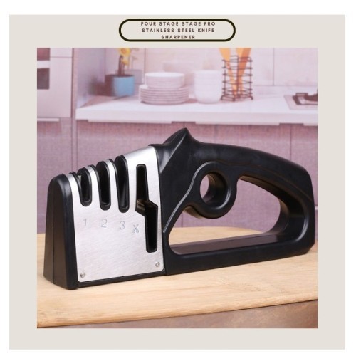 Upgrade - Four Stage Stage Pro Stainless Steel Knife Sharpener Alat ...