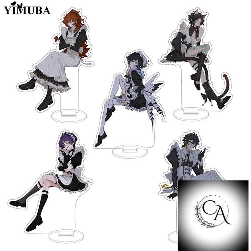Creative Maid Standee Anime Figure Genshin Impact Venti Xiao ...
