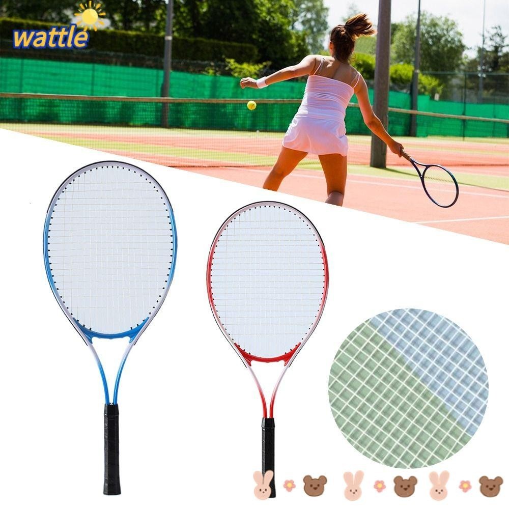 WA-SPORT Tennis Racket, Red Blue Beginner Training Adult/Child Racquet ...