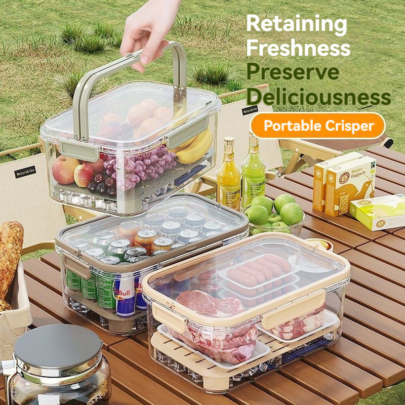 Portable fresh-keeping box for outdoor spring outings, office picnics ...