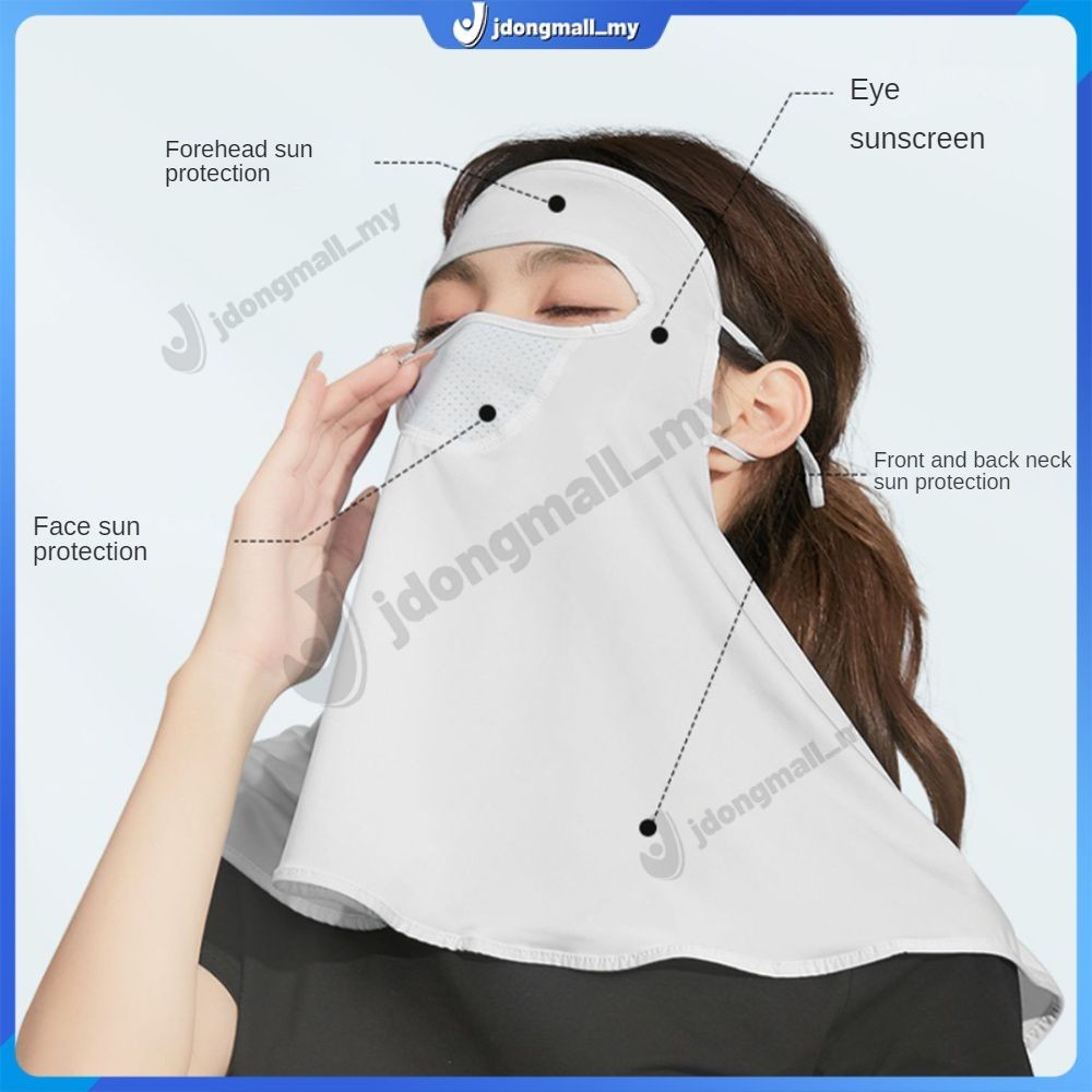 Sunscreen Mask Female Summer Full Face Protection Extra Long Neck ...