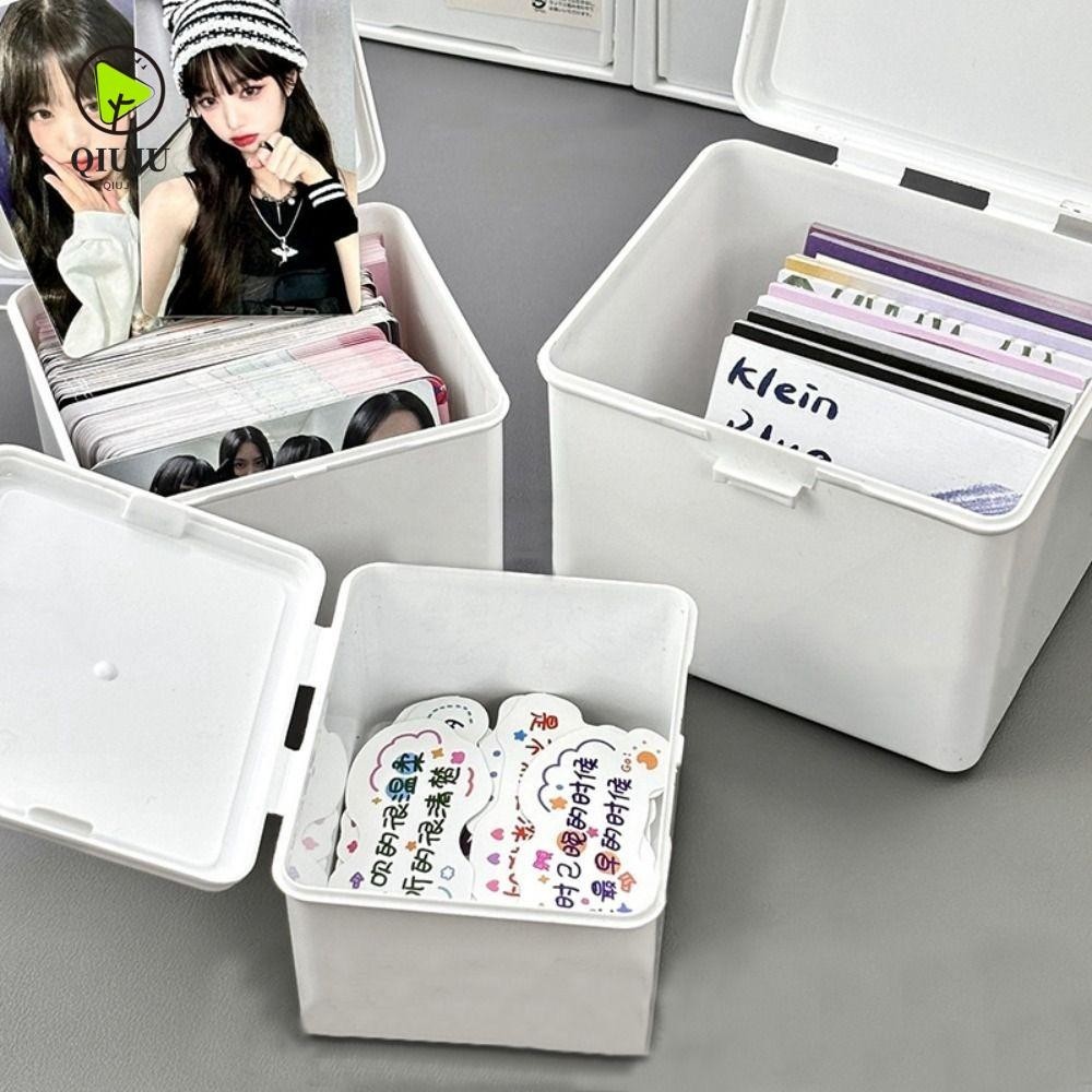 QIUJUU Collection Box, Photocard Kpop Storage Box, Idol Cards Photos ...