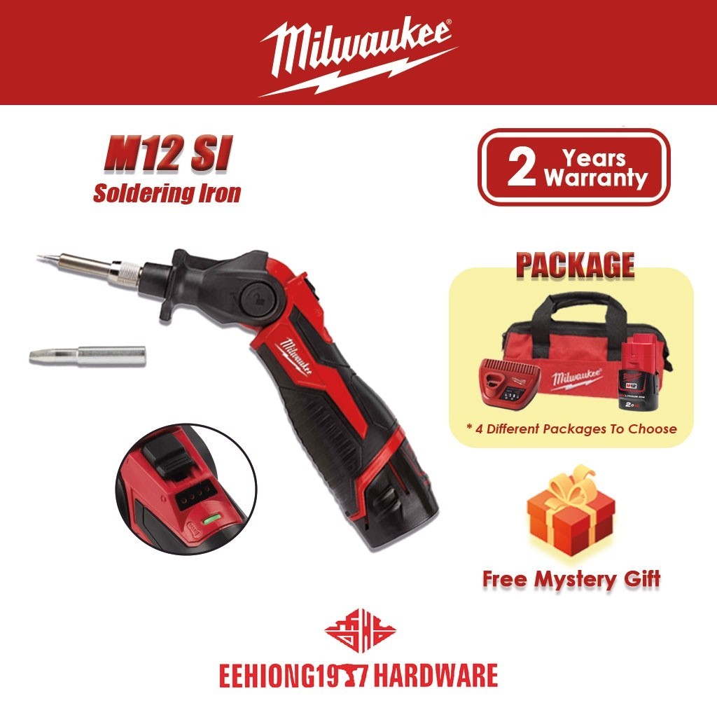MILWAUKEE M12 SI Soldering Iron M12SI SOLO SI-0 M12SI-0 B2 Battery C12C ...