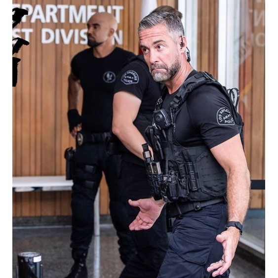 Lapd SWAT _tactical tight t-shirt | Shopee Malaysia