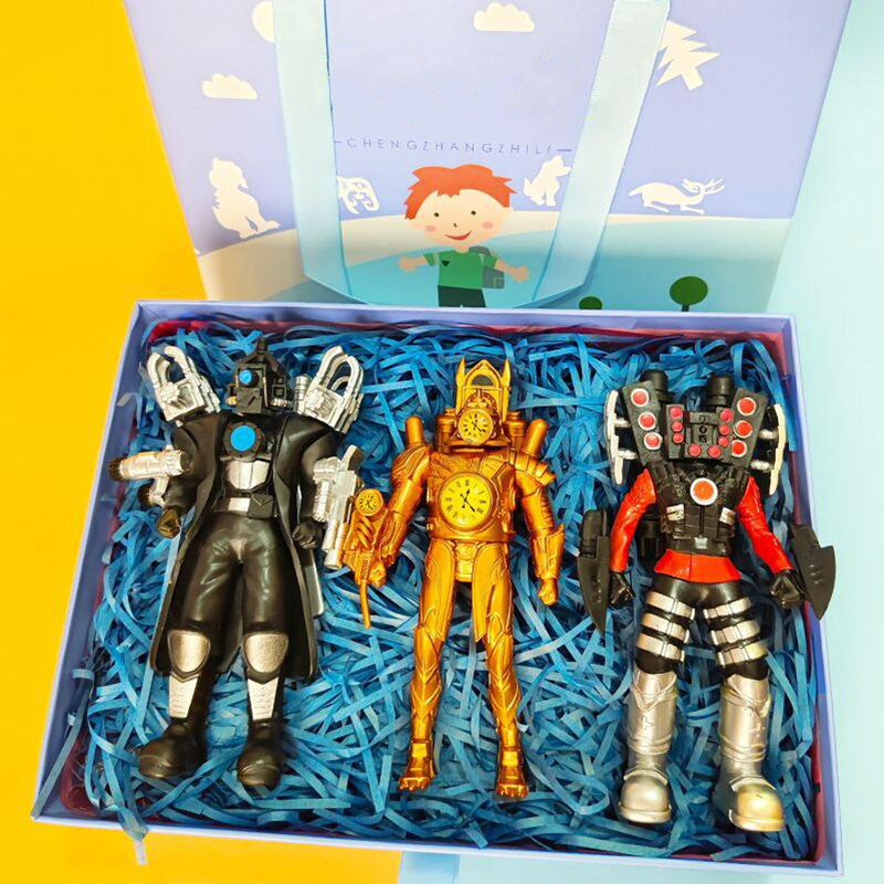 Titans Speakerman Clock Man Action Figure Toy Skibidi Toilet Cameraman ...