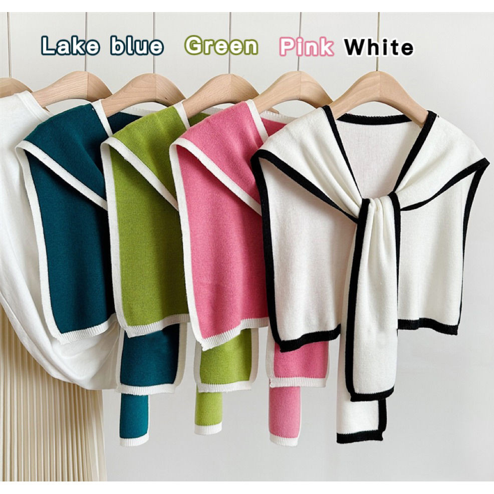 K Knitted Wool Small Shawl Women Spring Autumn Summer Neck Protection ...