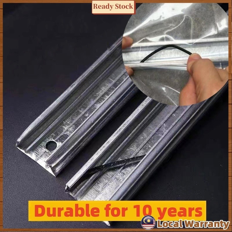 1set 1m Greenhouse SPRING WIRE & Galvanized LOCK PROFILE, LOCK CHANNEL ...