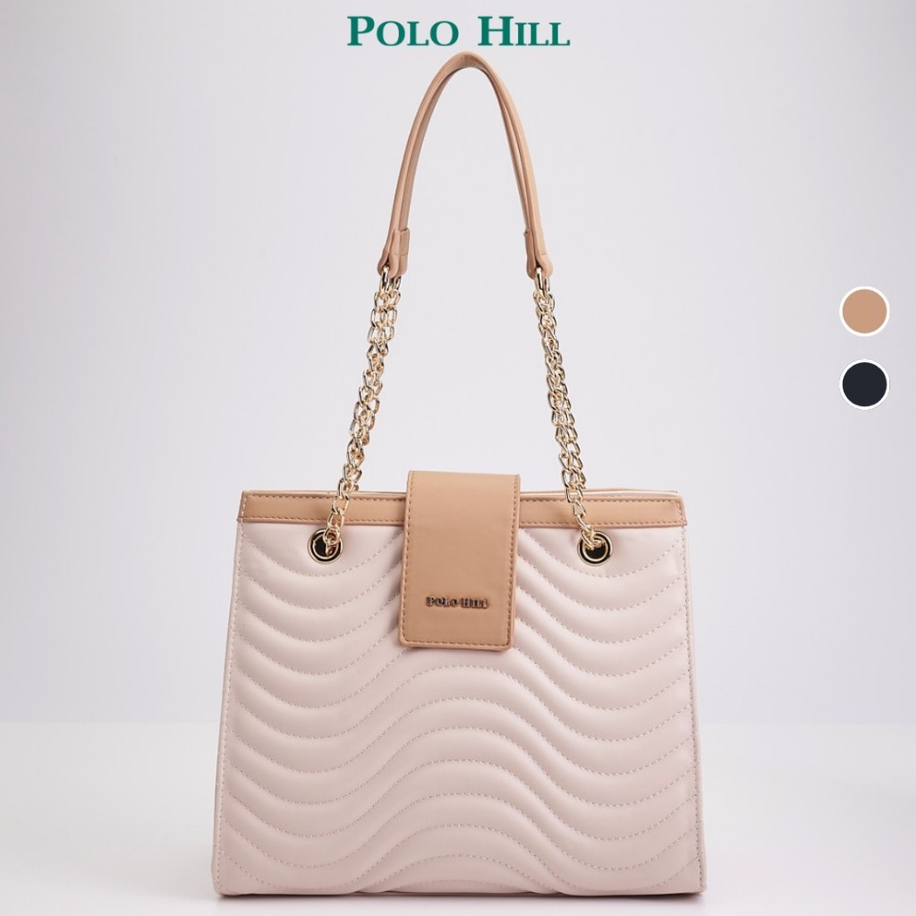 POLO HILL Ladies Valentin Chain Shoulder Tote Bag PHS-HB2152 | Shopee ...