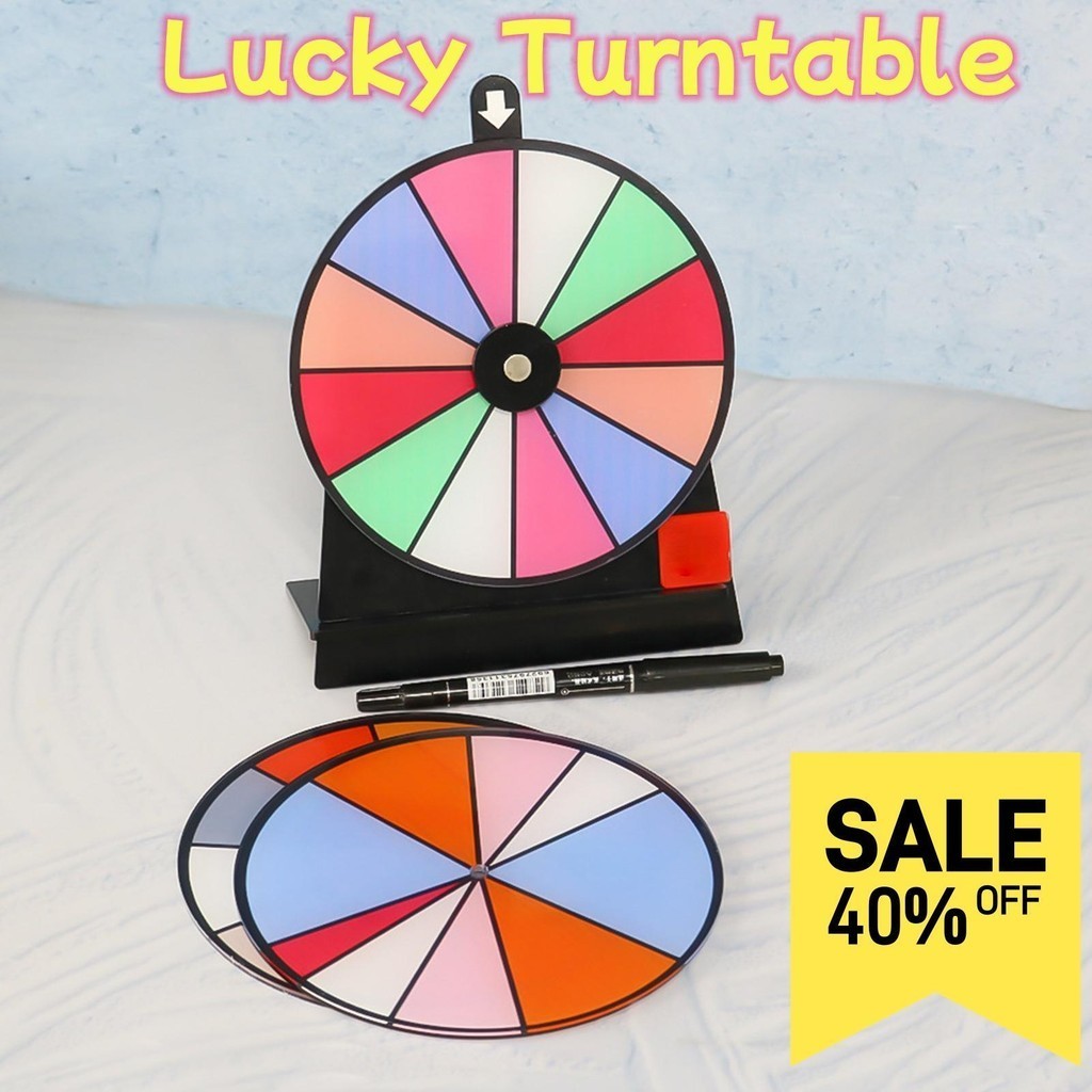 Spin Wheel for Prizes Detachable Wheel of Fortune Wheel Spinner with ...