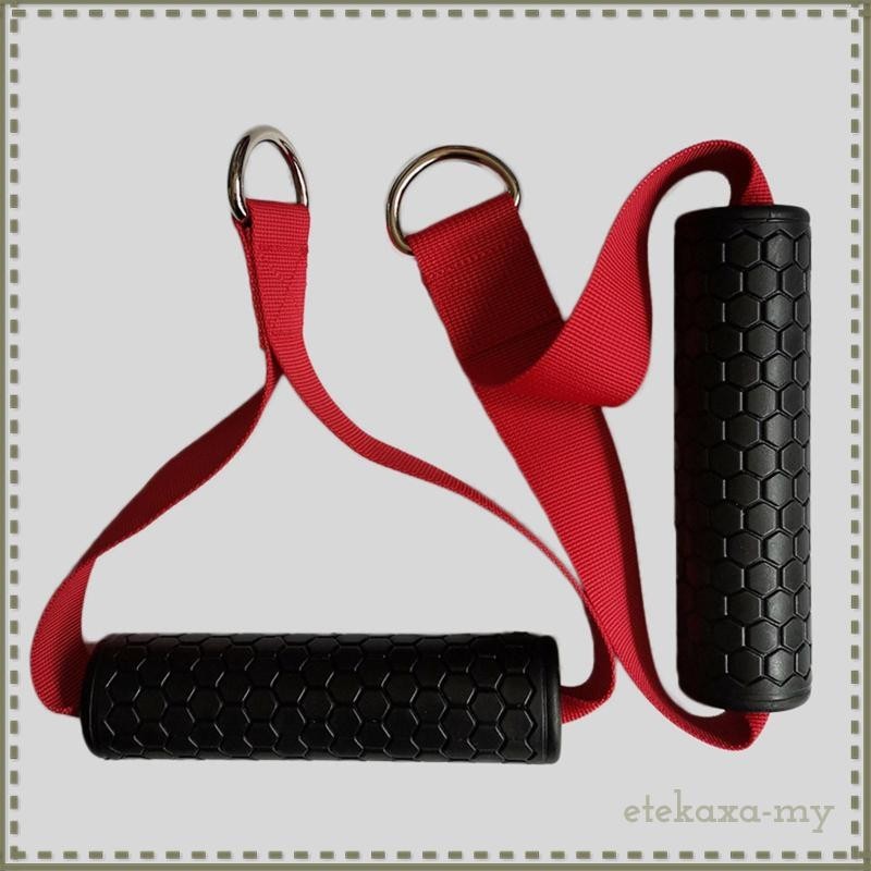 [EtekaxaMY] 2Pcs Resistance Exercise Pull up Handles Fitness Straps ...