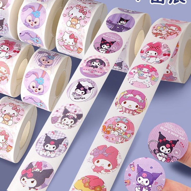 Cartoon Cartoon Kuromi Sticker Pink Melody Katie DIY Sticker Sanrio ...