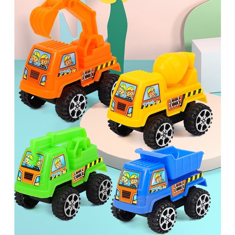 Kids Truck Mini Engineering Vehicle Car Model Excavator Boy Educational ...