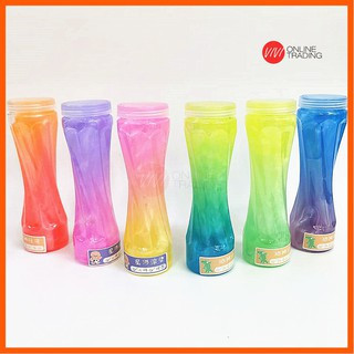 BIG BOTTLE CRYSTAL MUD SLIME ( RAINBOW COLOUR / SPARKLE COLOUR / FOAM BEAD / TONE COLOUR ...