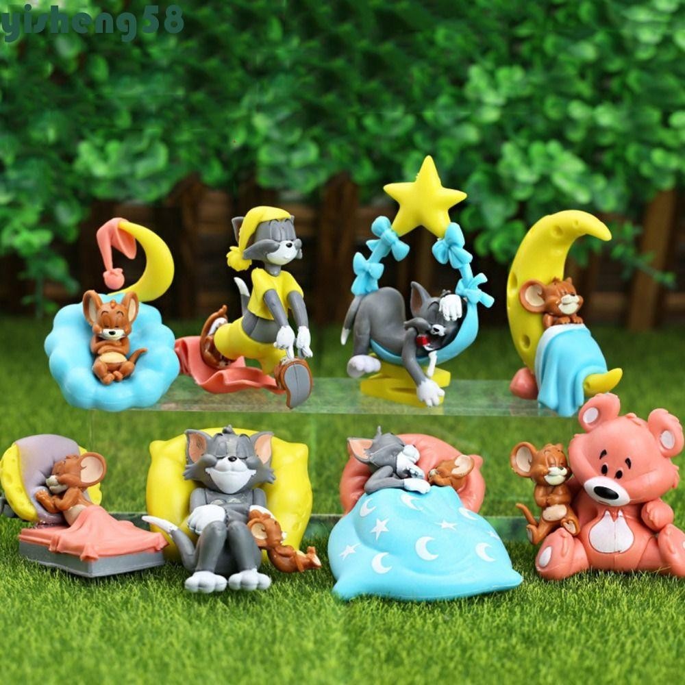 YISHENG Cat and Mouse Figure Hand-Made Cute Creative Car Accessories ...
