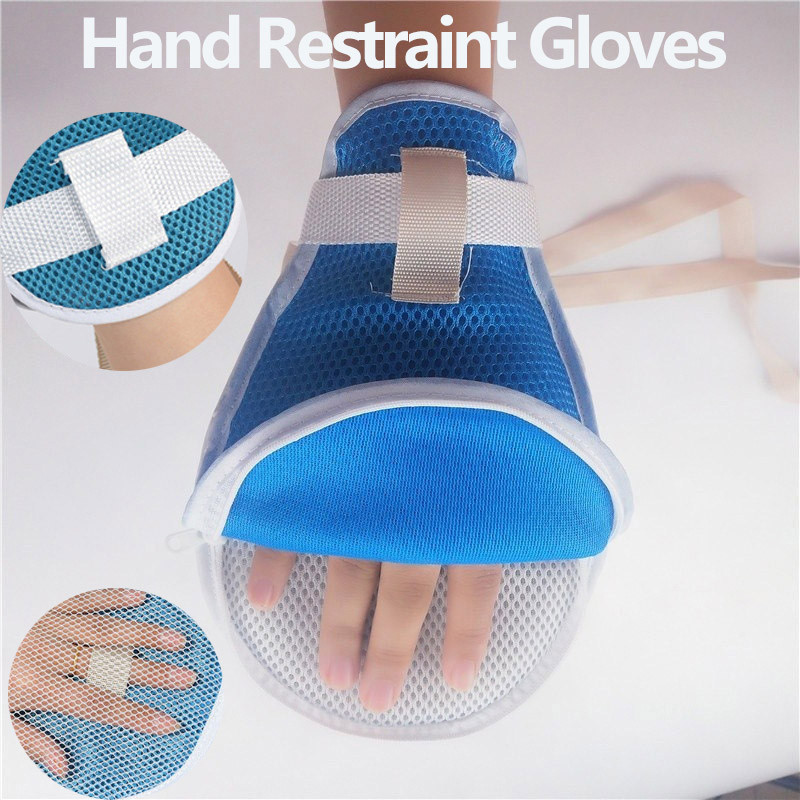 Hand Restraint Gloves Safety Control Mitt Patient Hand Finger Infection ...