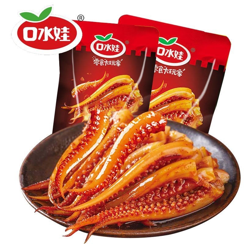 Shuiyawa Spicy Squid Spicy 80 Packs Teppanyaki BBQ Mushrooms Saliva ...