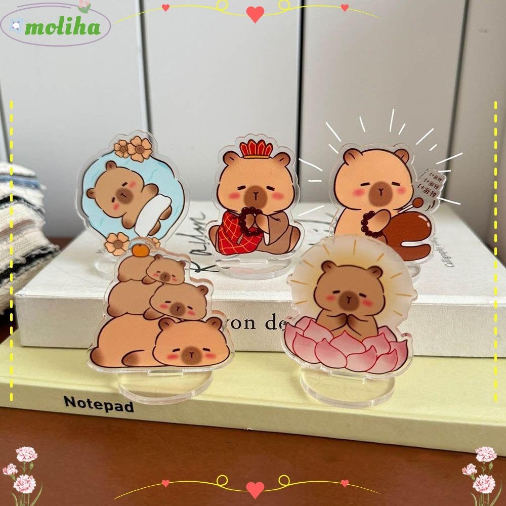 MOLIHA Acrylic Stand Card, Capybara Office Stationery Capybara Stand ...