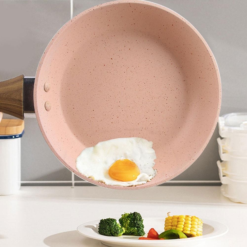 Non Stick Flat Bottomed Pan Mini Fried Egg Pot Steak Cooker Pan ...