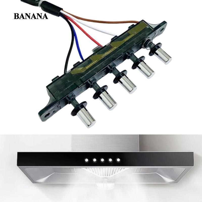 [ Range Hood Switch,Range Hood Pushbutton Switch,5 Button Accessories ...