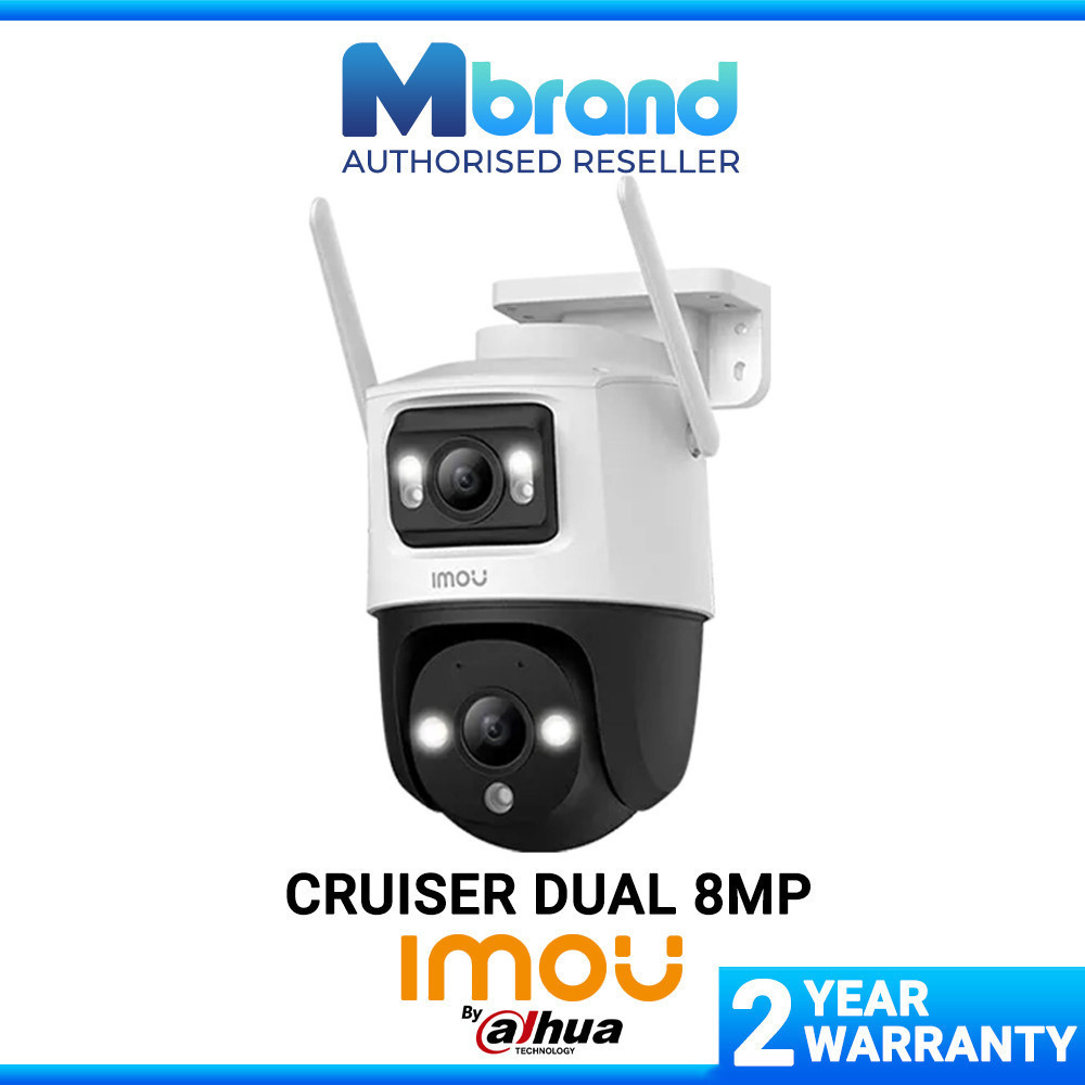 Imou Cruiser Dual 8MP 2-Eyed Recording 360° Dual Lens Two Way Talk ...