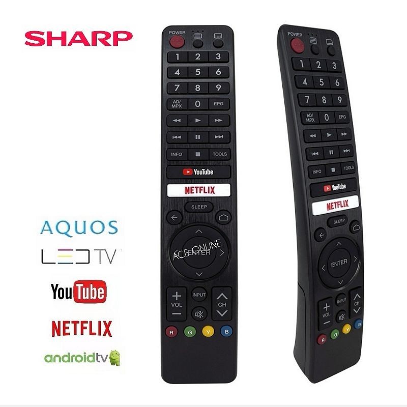 SHARP LED/Android TV /Smart TV Remote Control 326 Compatible With ...