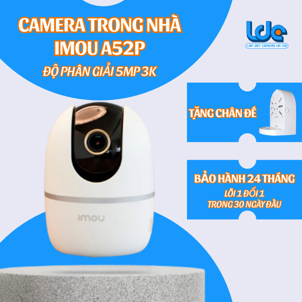Wifi Camera Rotate 360 IMOU Ranger 2 A52P 5MP 2-Way Alarm Talk With Siren | Shopee Malaysia